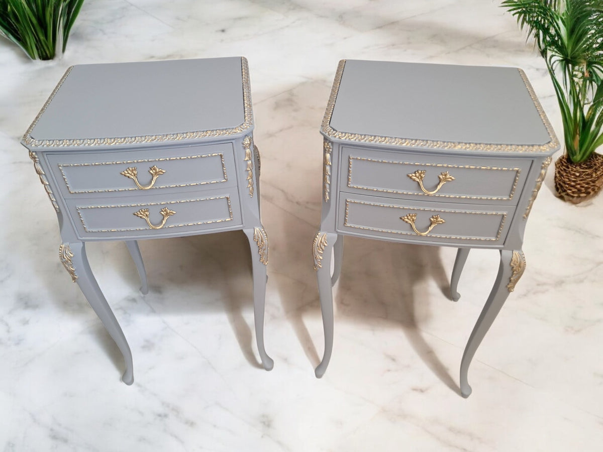 Restored French Louis XV Bedside Tables Olympus Bedside Cabinet – Vint ...